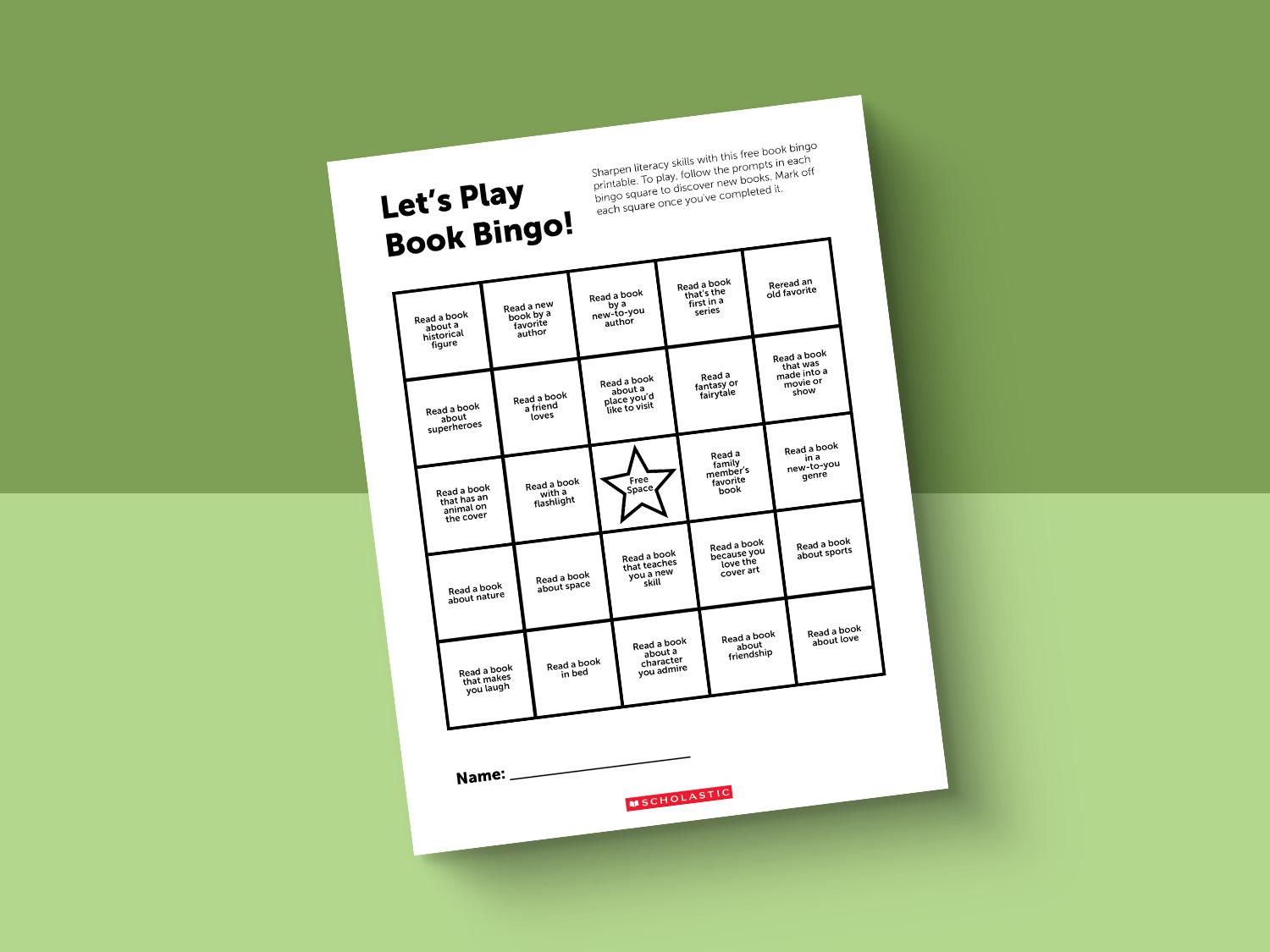 Rev Up Reading Routines With a Free Book Bingo Printable | Scholastic
