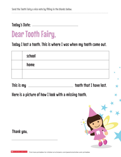 A Note for the Tooth Fairy