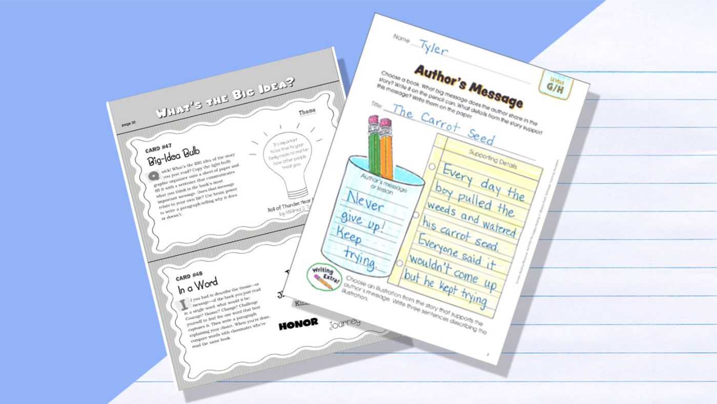 Graphic Organizers to Help Young Readers Understand Themes in ...
